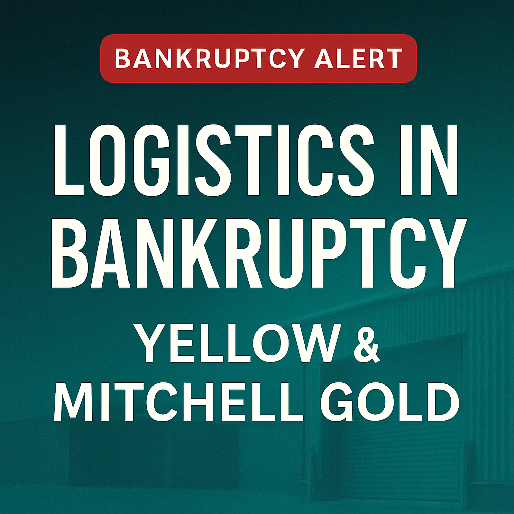 Logistics in Bankruptcy: Yellow & Mitchell Gold | Creditor Defense ...